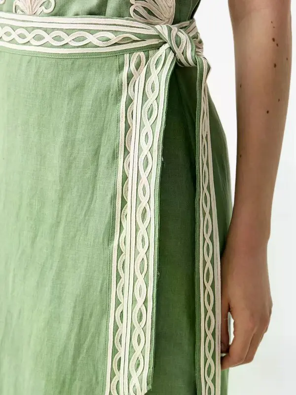 HOSS INTROPIA Renata Embroidered Midi Skirt