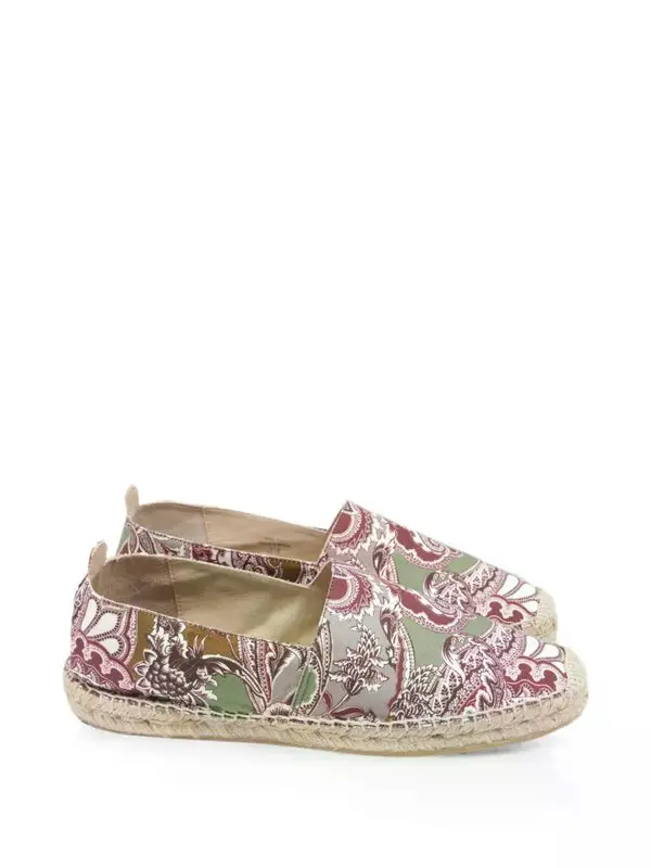 Etro Paisley Print Espadrilles - Red