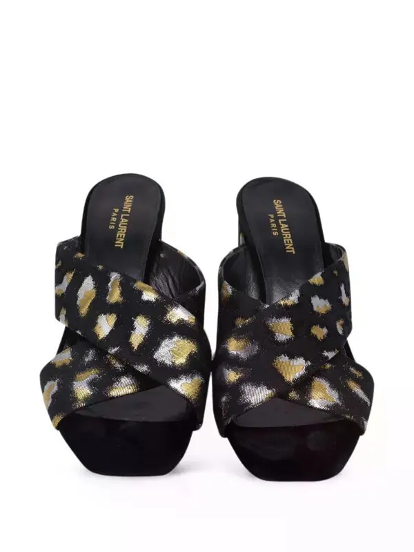Saint Laurent Patterned Crossover Mules