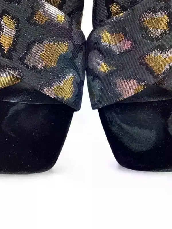 Saint Laurent Patterned Crossover Mules