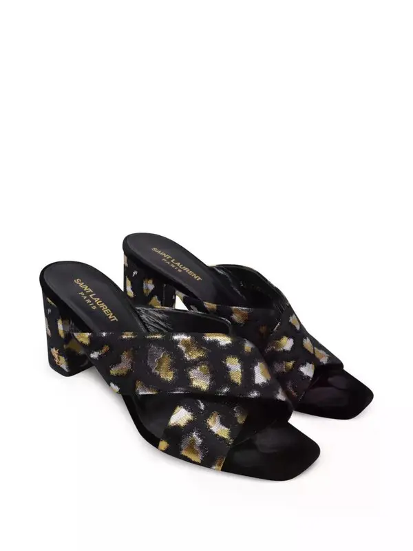 Saint Laurent Patterned Crossover Mules