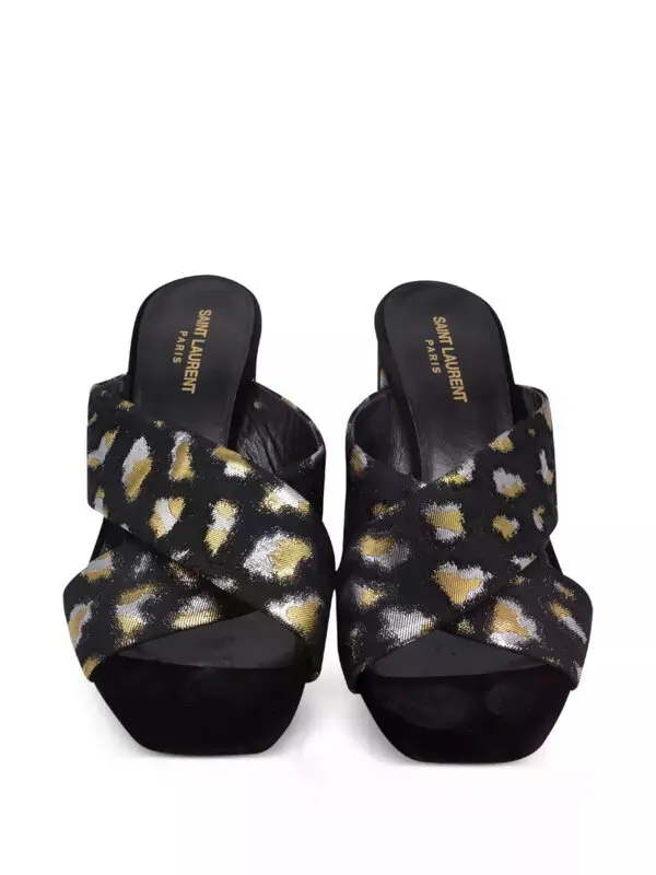 Saint Laurent Patterned Crossover Mules