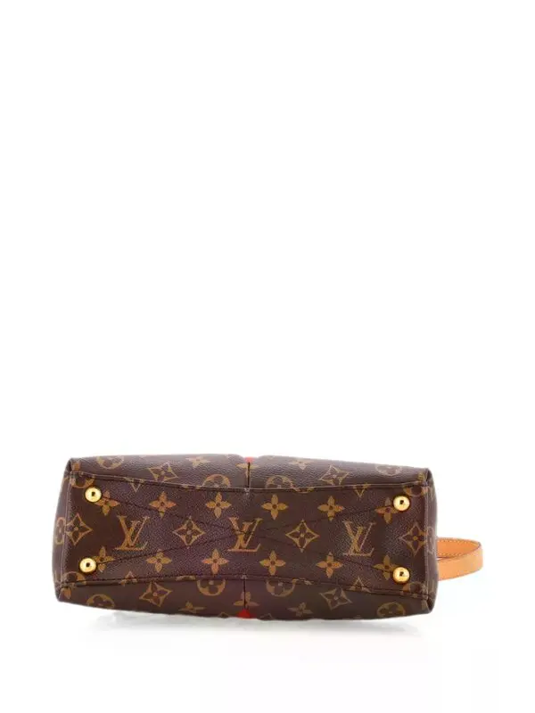 LOUIS VUITTON Monogram Canvas And Leather Bb Tote Bag - Red