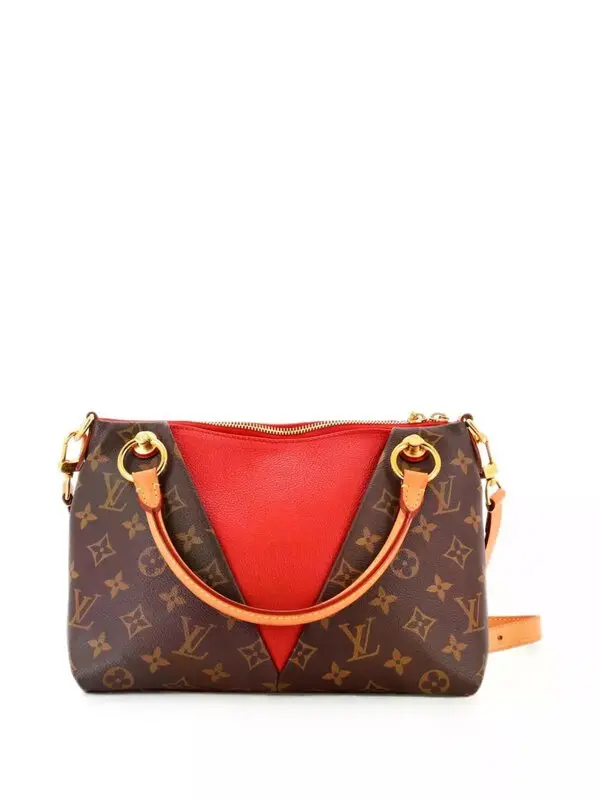LOUIS VUITTON Monogram Canvas And Leather Bb Tote Bag - Red