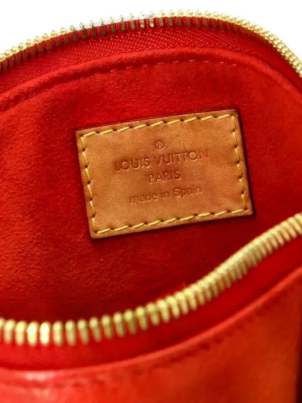 LOUIS VUITTON Monogram Canvas And Leather Bb Tote Bag - Red