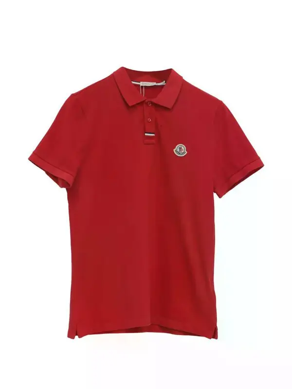 Moncler Logo Patch Polo Shirt - Red