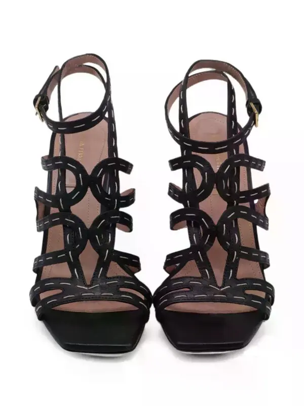 Alberta Ferretti Caged Strap Sandals