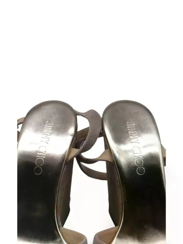 JIMMY CHOO Ankle Strap Wedge Sandals