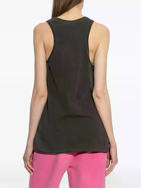 American Vintage Logo Print Racerback Tank Top