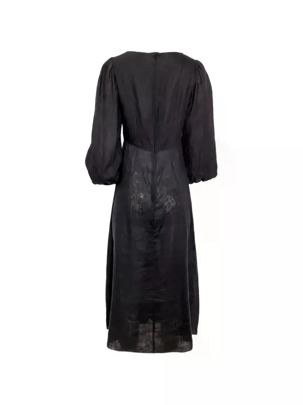 Zimmermann Ring-detail Balloon Sleeve Midi Dress