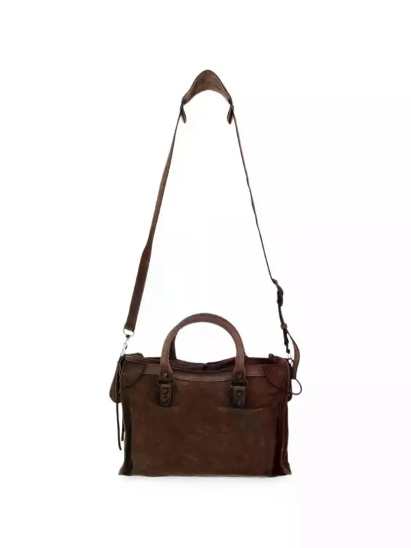 Balenciaga Medium Leather Tote Bag - Brown