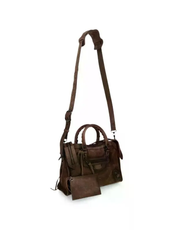 Balenciaga Medium Leather Tote Bag - Brown