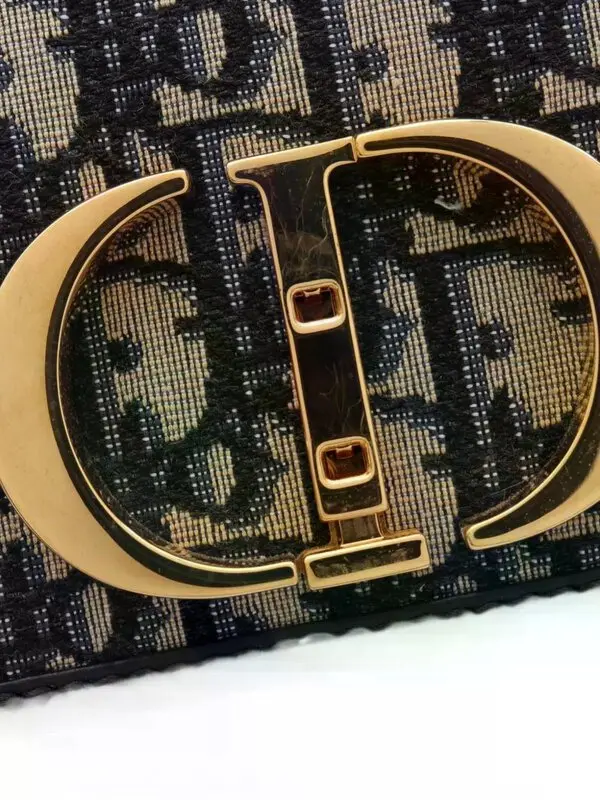Dior 2010s 30 Montaigne Oblique Shoulder Bag - Neutrals