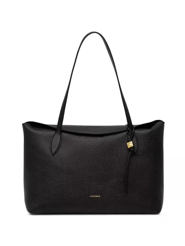 COCCINELLE Top-handle Leather Tote Bag - Black