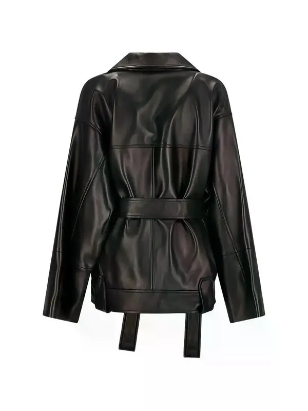 Khaite Alder Belted Oversized Jacket - Black