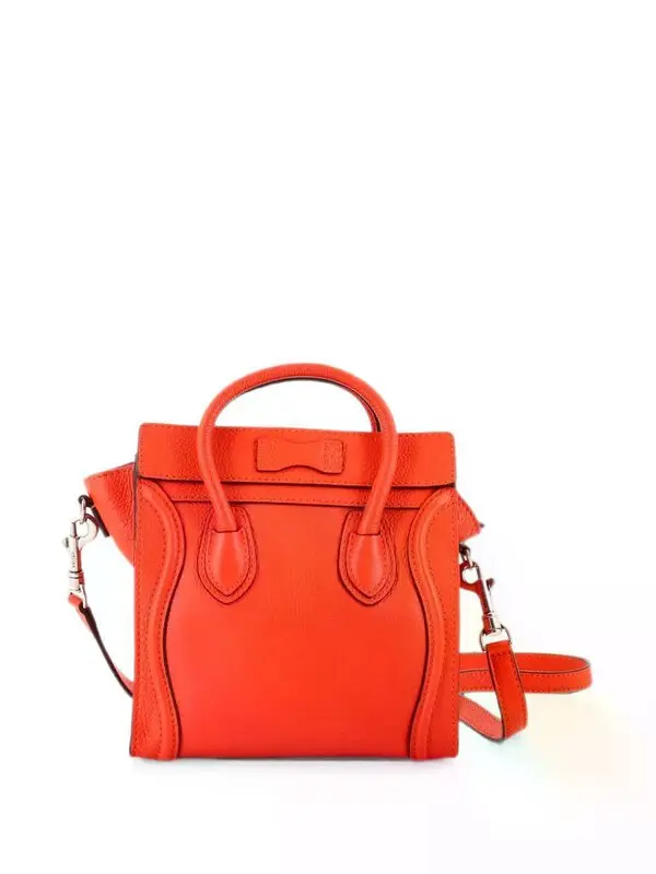 Celine Grainy Leather Luggage Nano Crossbody Bag