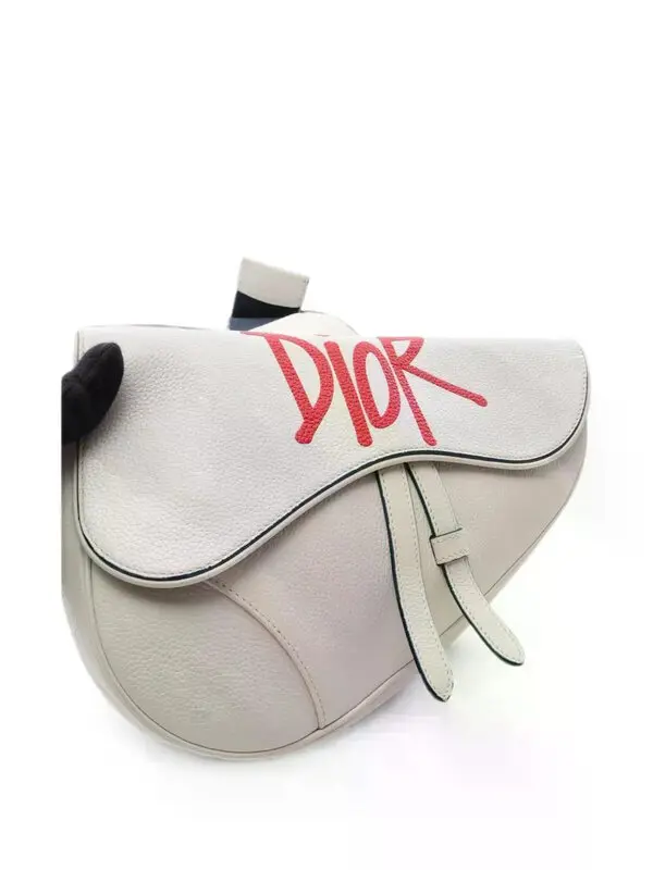 Dior Saddle Cross Body Bag - White