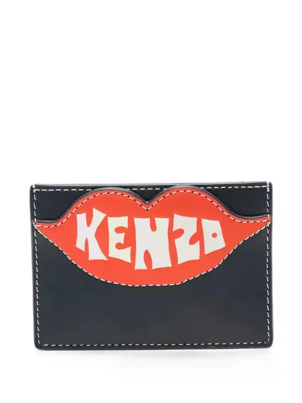 Kenzo Graphic-print Card Holder - Black