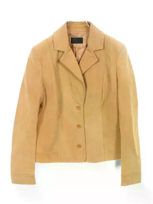Loewe 2000s Tailored Suede Jacket - Neutrals
