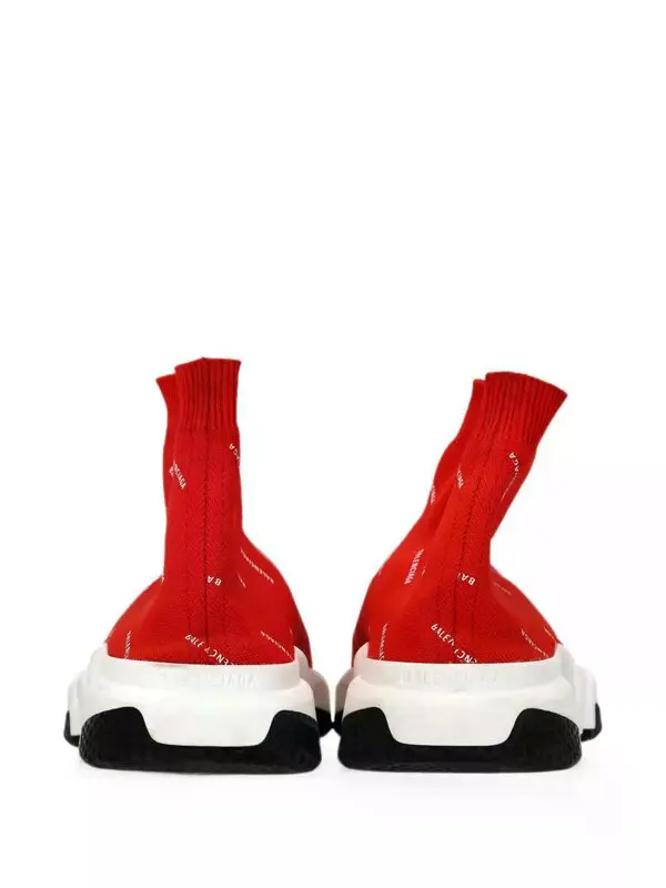 Balenciaga Speed Logo-print Sneakers - Red