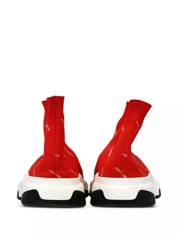 Balenciaga Speed Logo-print Sneakers - Red