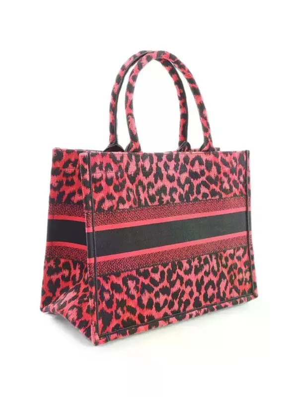Dior Medium Book Leopard-print Tote Bag