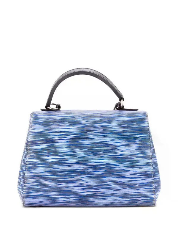 LOUIS VUITTON Epi Leather Cluny Top Handle Bag Bb Satchel - Blue