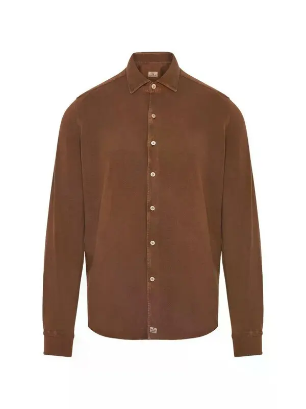 SONRISA Piqué Long-sleeve Shirt - Brown
