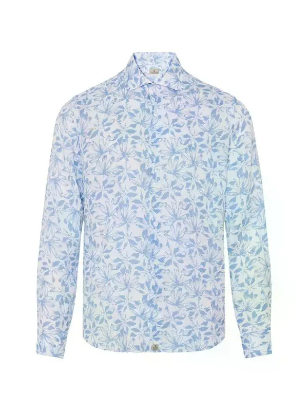 SONRISA Leaf-print Long-sleeve Shirt