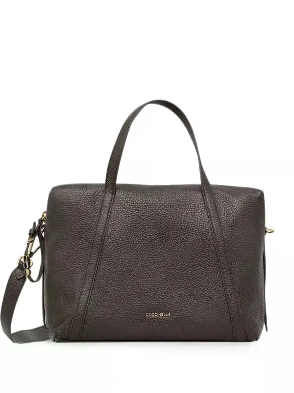 COCCINELLE Grained Leather Tote Bag