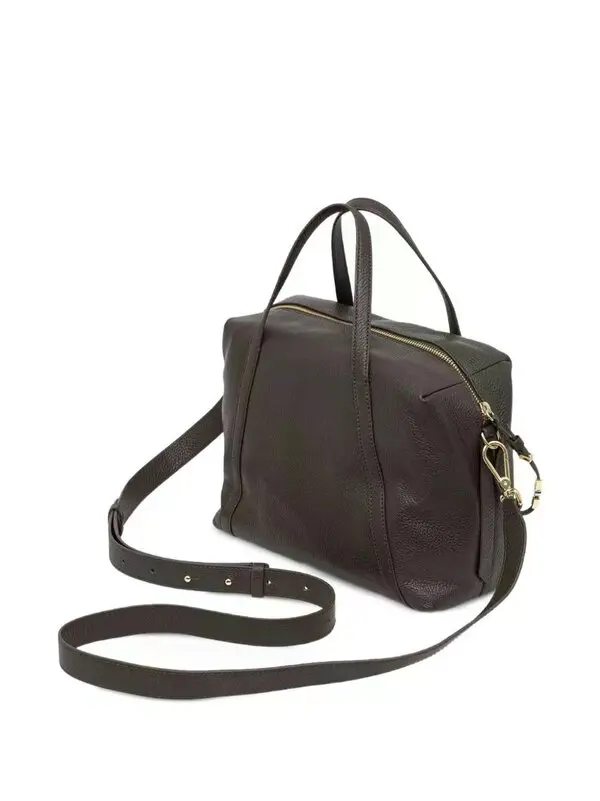 COCCINELLE Grained Leather Tote Bag - Brown