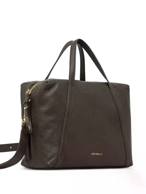 COCCINELLE Grained Leather Tote Bag