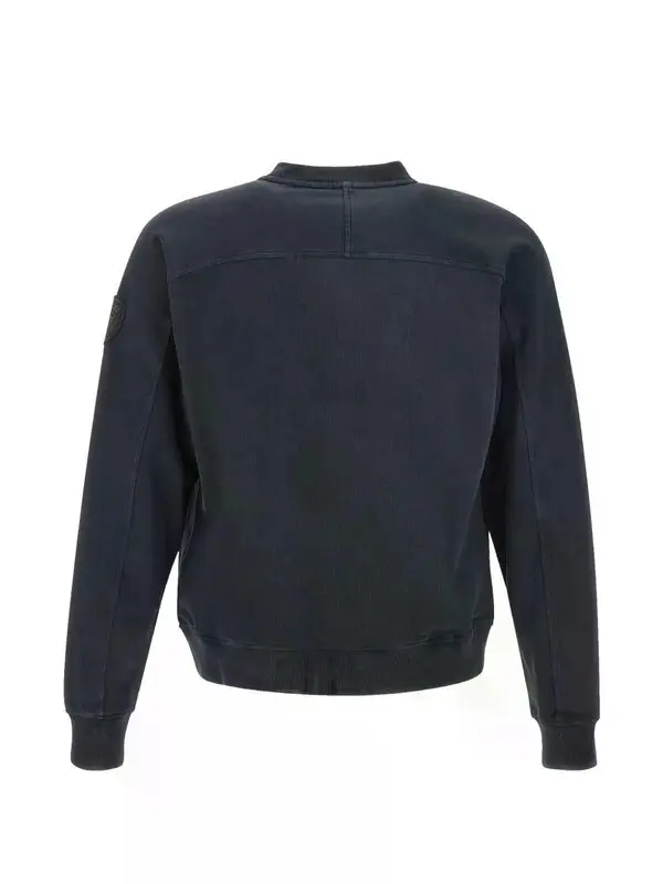 BLAUER. Chest-pocket Raglan-sleeve Sweater
