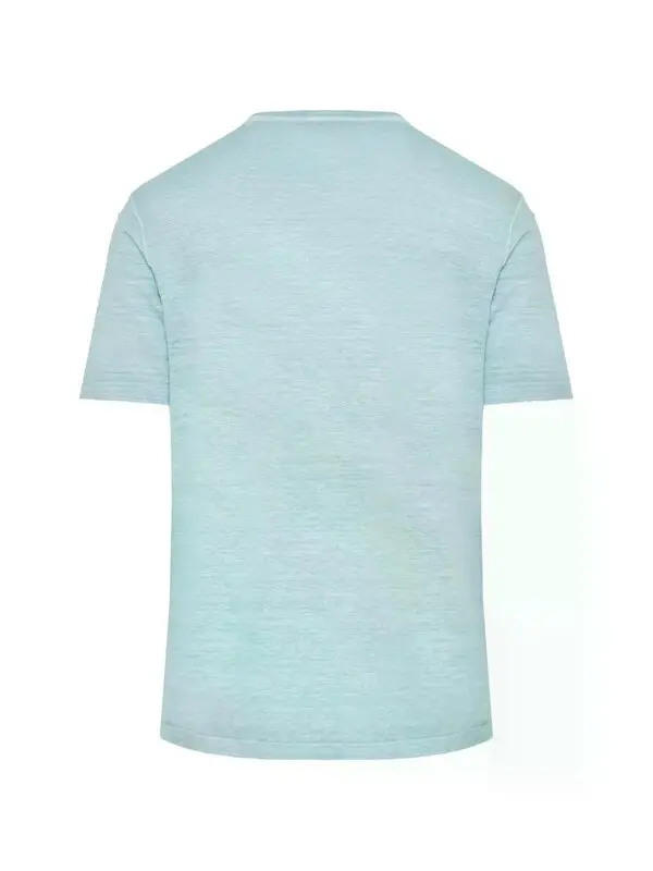 GRAN SASSO Slub-texture Side-slit T-shirt