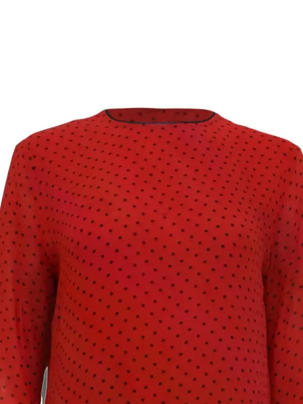 GANNI Polka Dot Print Ruffled Mini Dress