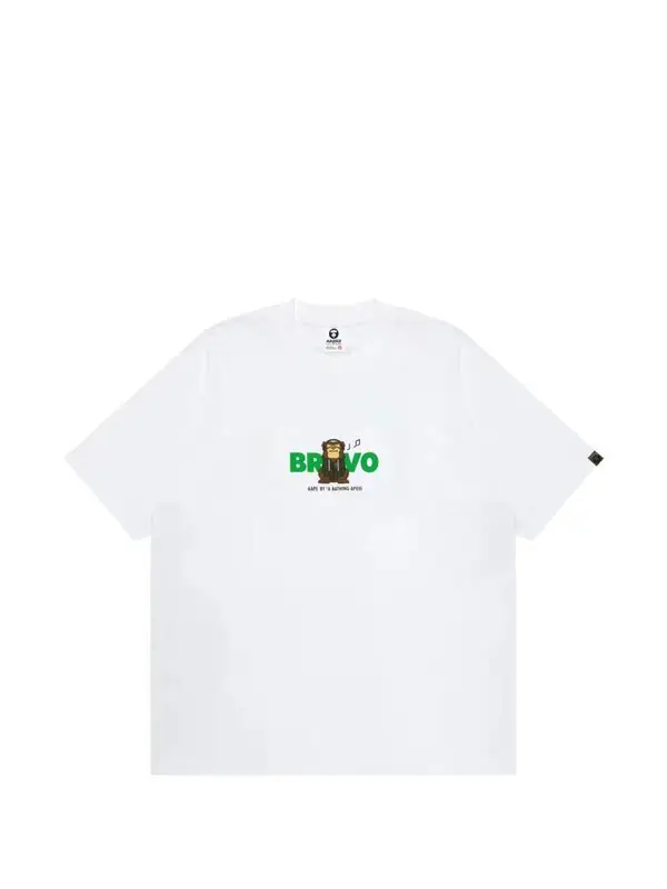 AAPE BY *A BATHING APE Aaper Graphic-print T-shirt - White