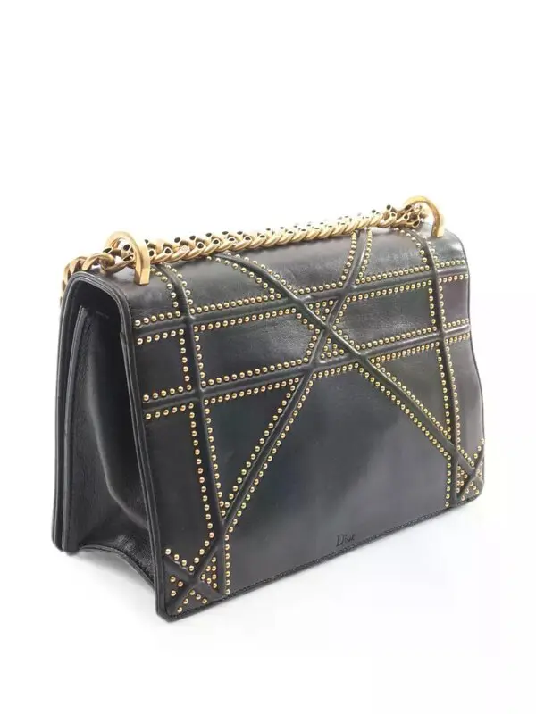 Dior 2000s Diorama Studded Shoulder Bag