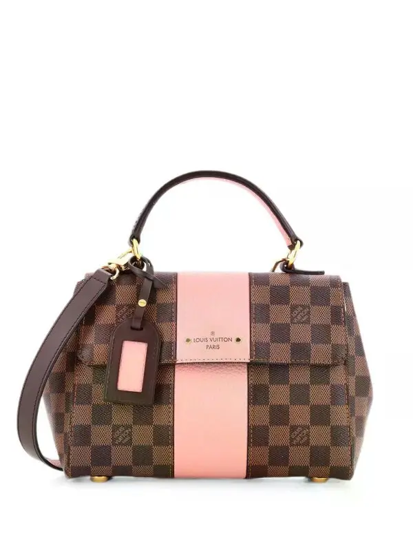LOUIS VUITTON Bond Street Handbag Damier With Leather Bb Satchel - Pink