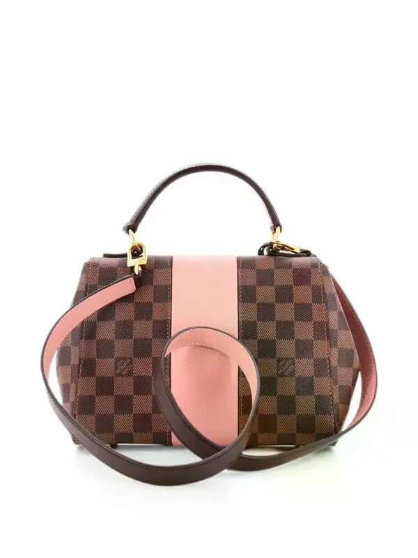 LOUIS VUITTON Bond Street Handbag Damier Ebene Leather Bb Satchel - Pink