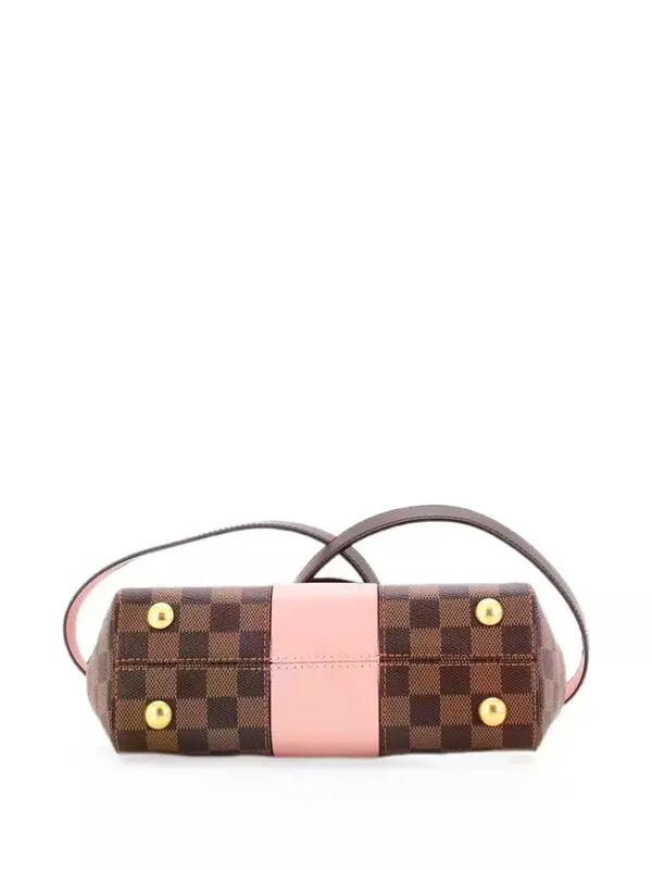 LOUIS VUITTON Bond Street Handbag Damier Ebene Leather Bb Satchel - Pink