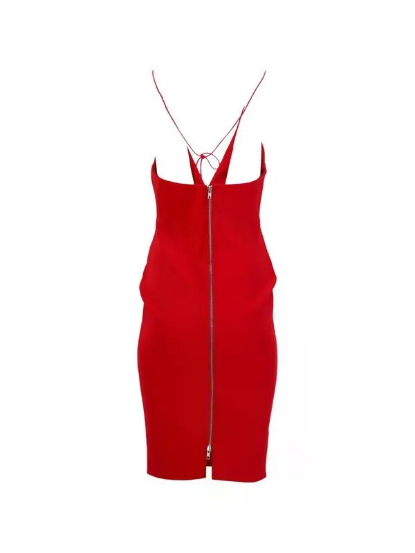 Alex Perry Bodycon Halterneck Midi Dress - Red
