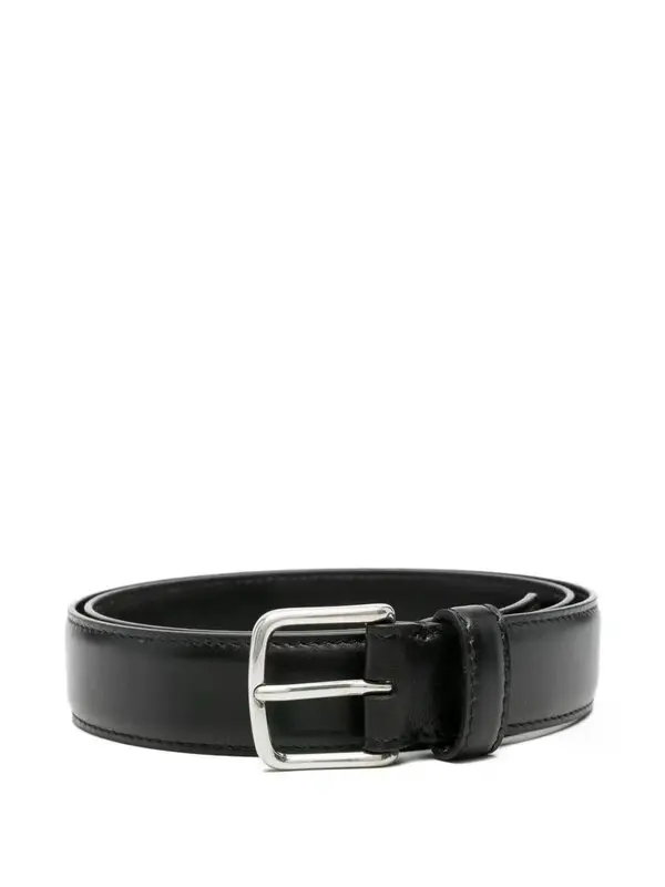 THE ROW Buckle-fastening Leather Belt - Black