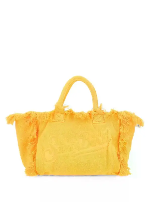 MC2 SAINT BARTH Vanity Terry Fringed Large Tote Bag - Yellow