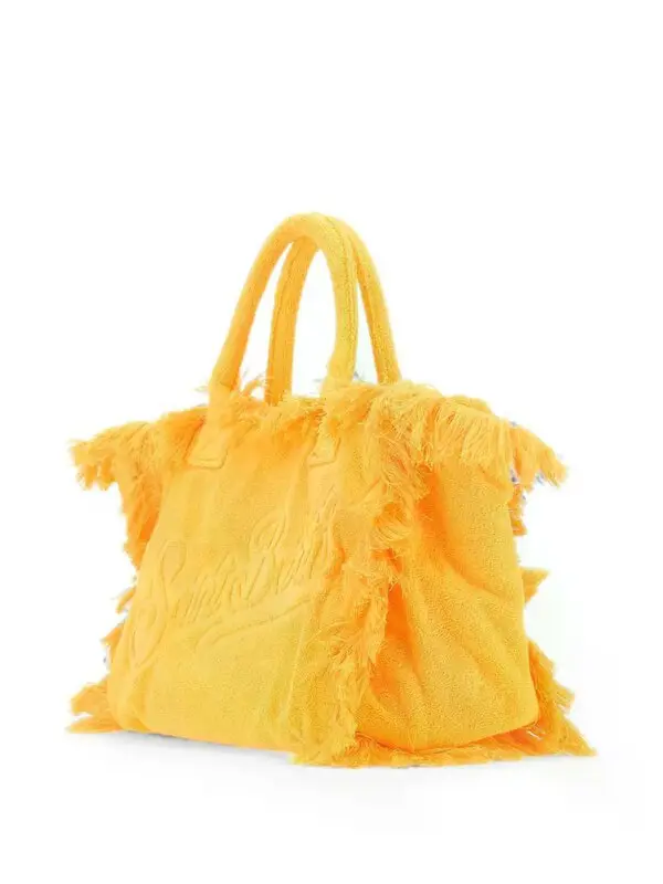MC2 SAINT BARTH Terrycloth Tote Bag With Fringe Detailing - Yellow