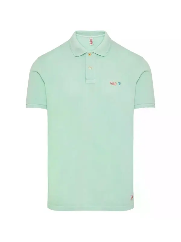 BOB Logo-embroidered Polo Shirt - Green