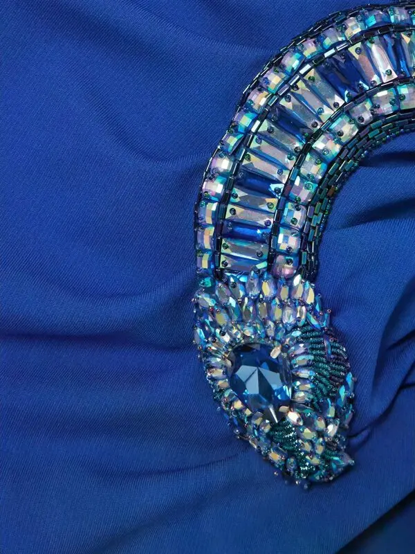 Balmain Embellished Wrap-effect Maxi Dress