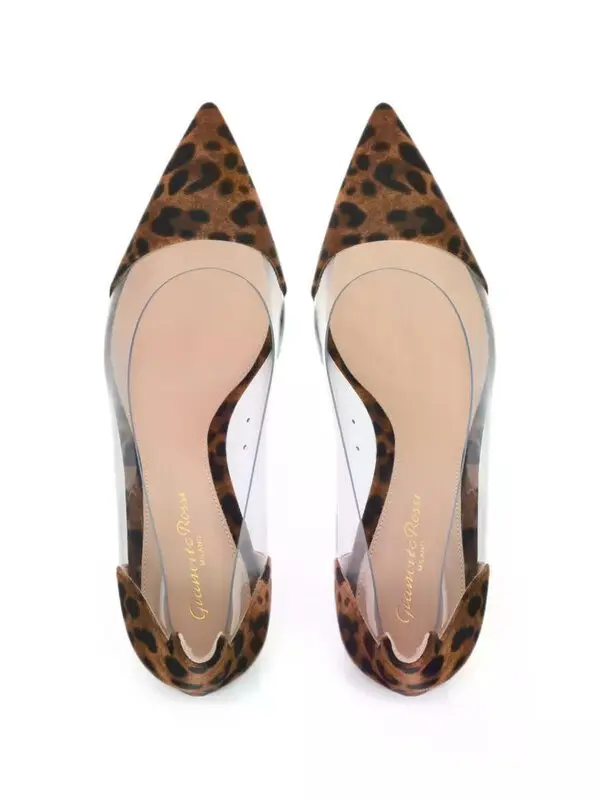 GIANVITO ROSSI Leopard-print Heeled Pumps