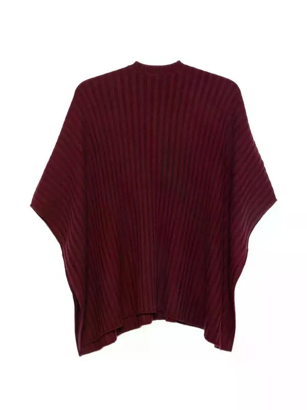 Gabriela Hearst Ribbed-knit Poncho - Red