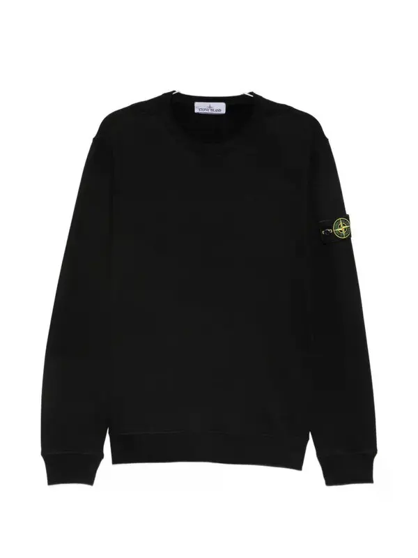 Stone Island Logo-patch Sweatshirt - Black