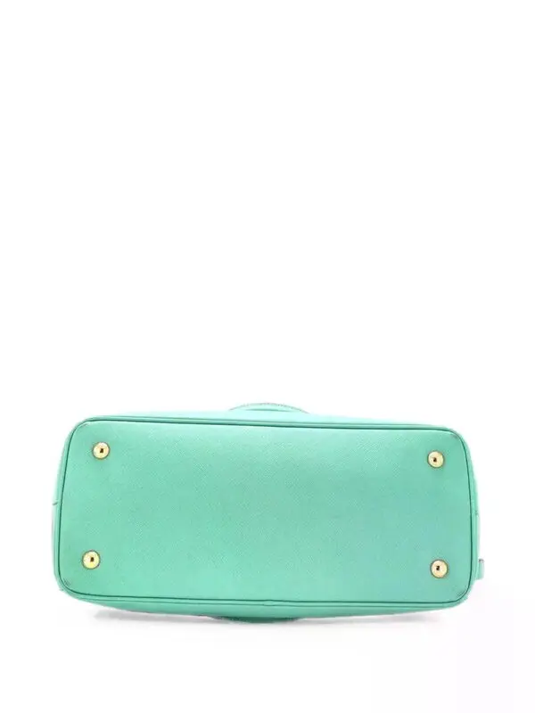 Prada Saffiano Leather Medium Tote Bag - Blue